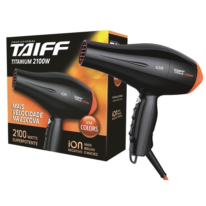 Taiff Secador Titanium 2100W Série Colors Laranja 220V