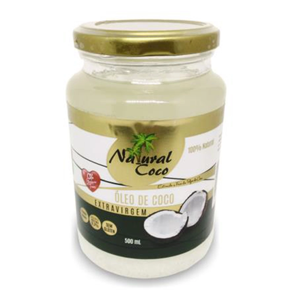 Natural Coco Óleo de Coco Extravirgem 500ml