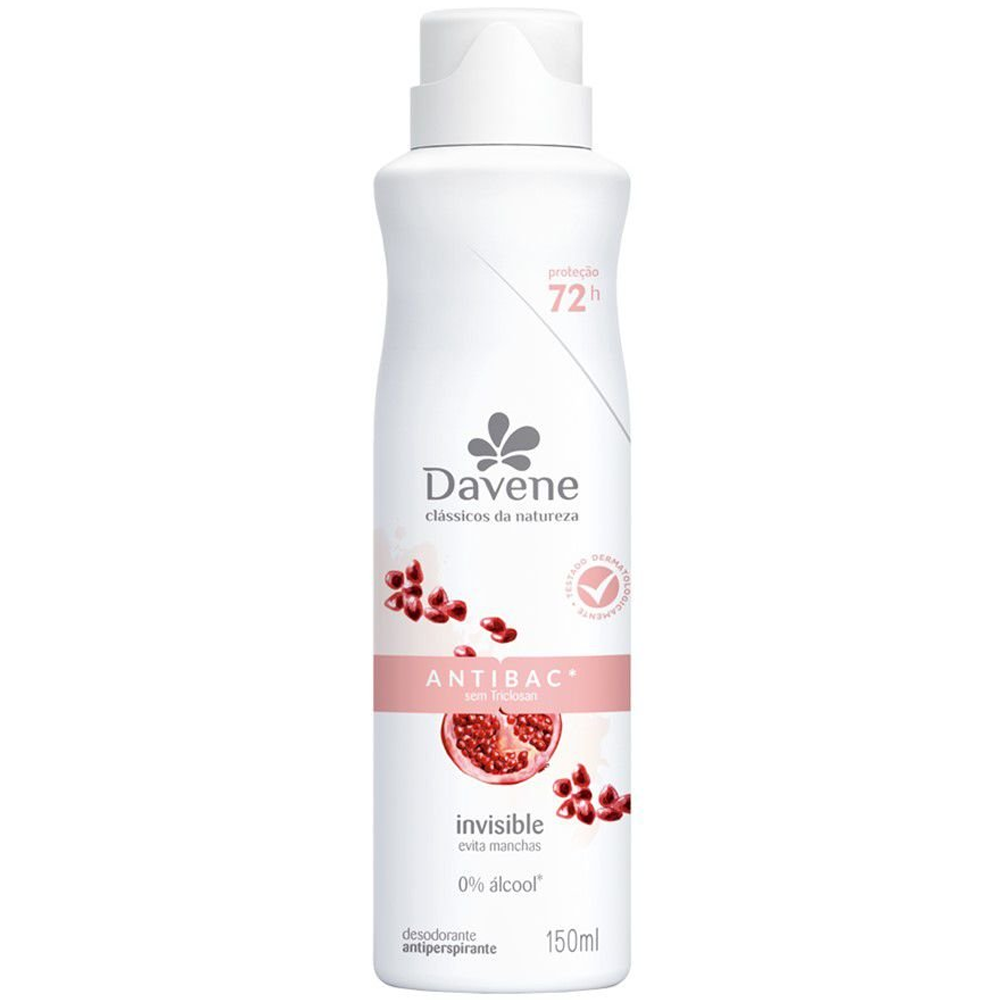 Davene Desodorante Aerosol 150ml - Antibac