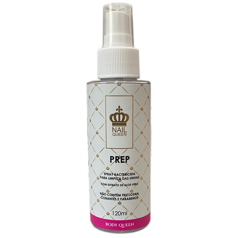 Nail Queen Prep Spray Bactericida para Limpeza das Unhas 120ml