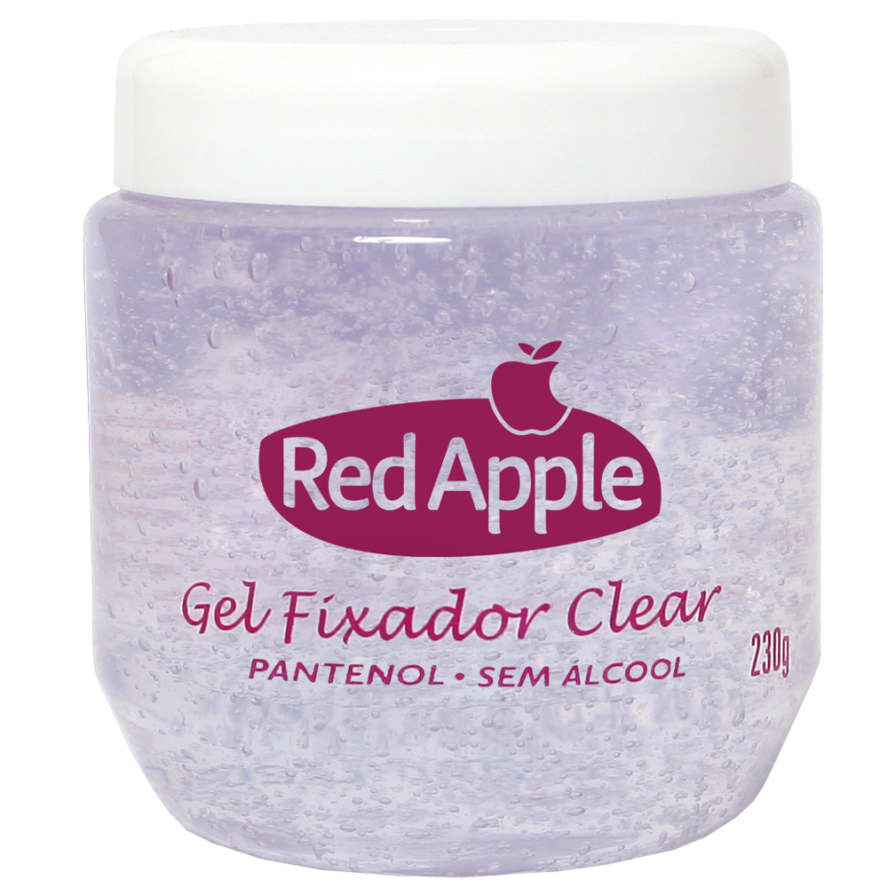 Red Apple Gel Fixador Clear Pantenol 230g - Sem Álcool