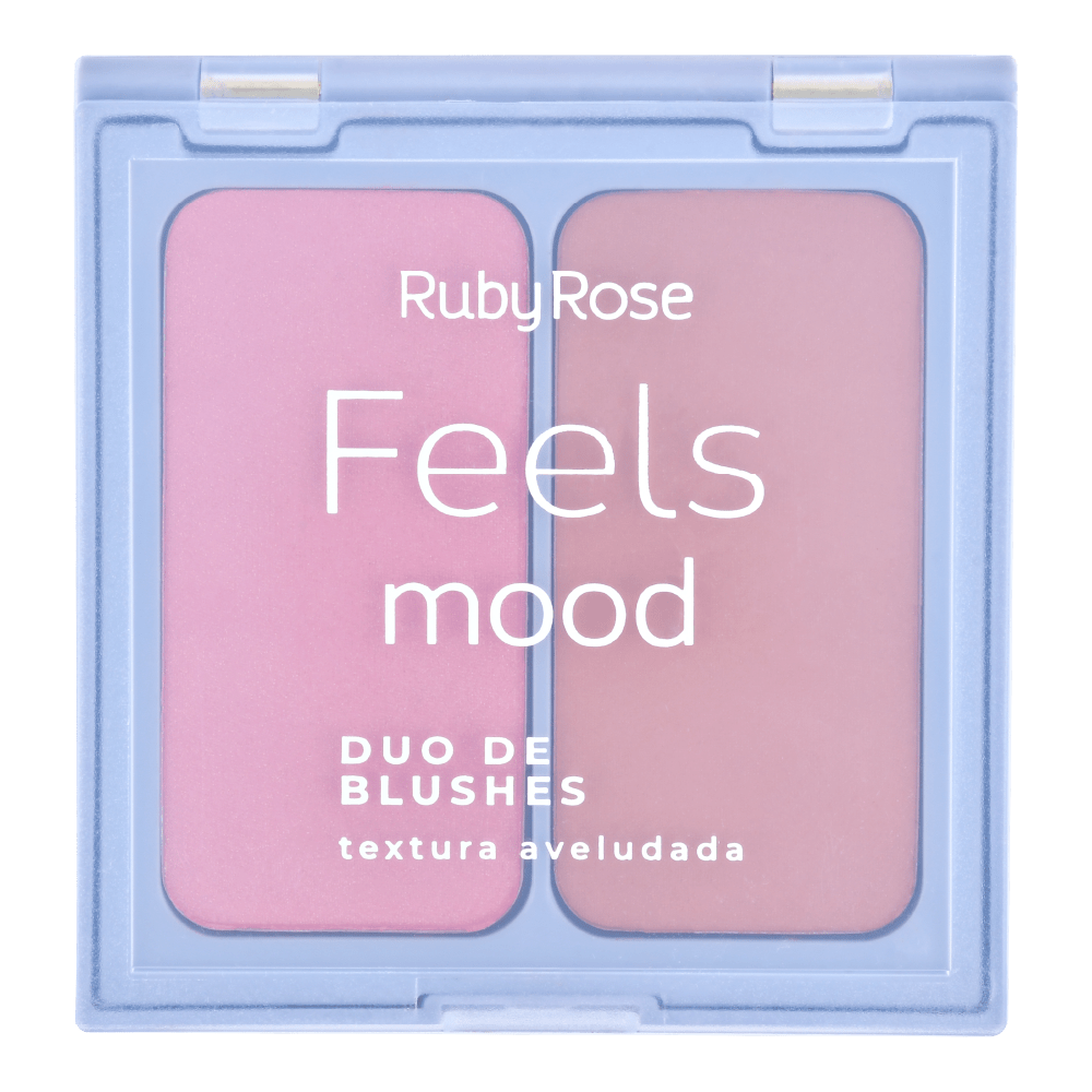 Ruby Rose Feels Mood Duo de Blushes 14g - Cor B20 - Rosy Flush/B40 ...