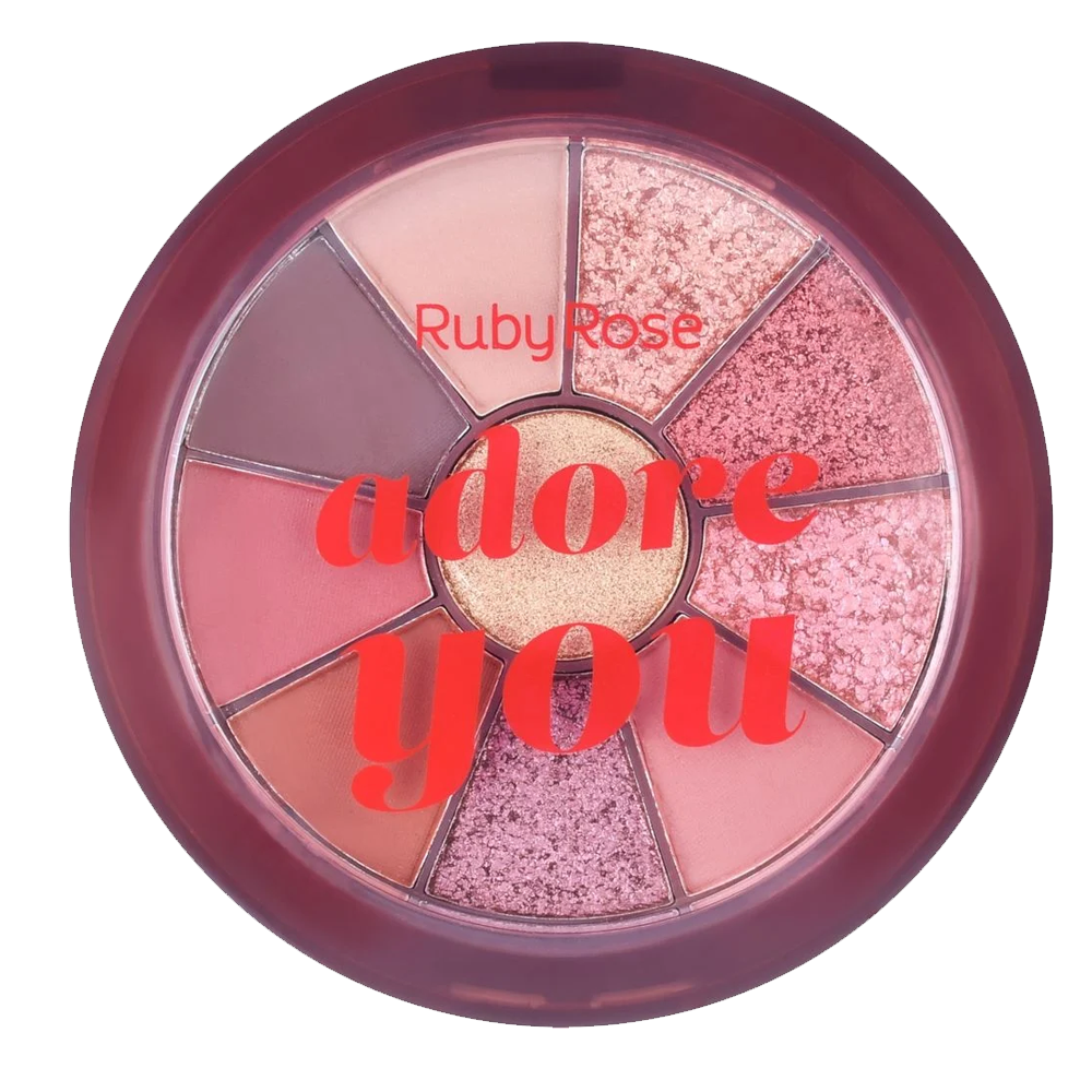 Ruby Rose Paleta de Sombras 9 Cores - Adore You