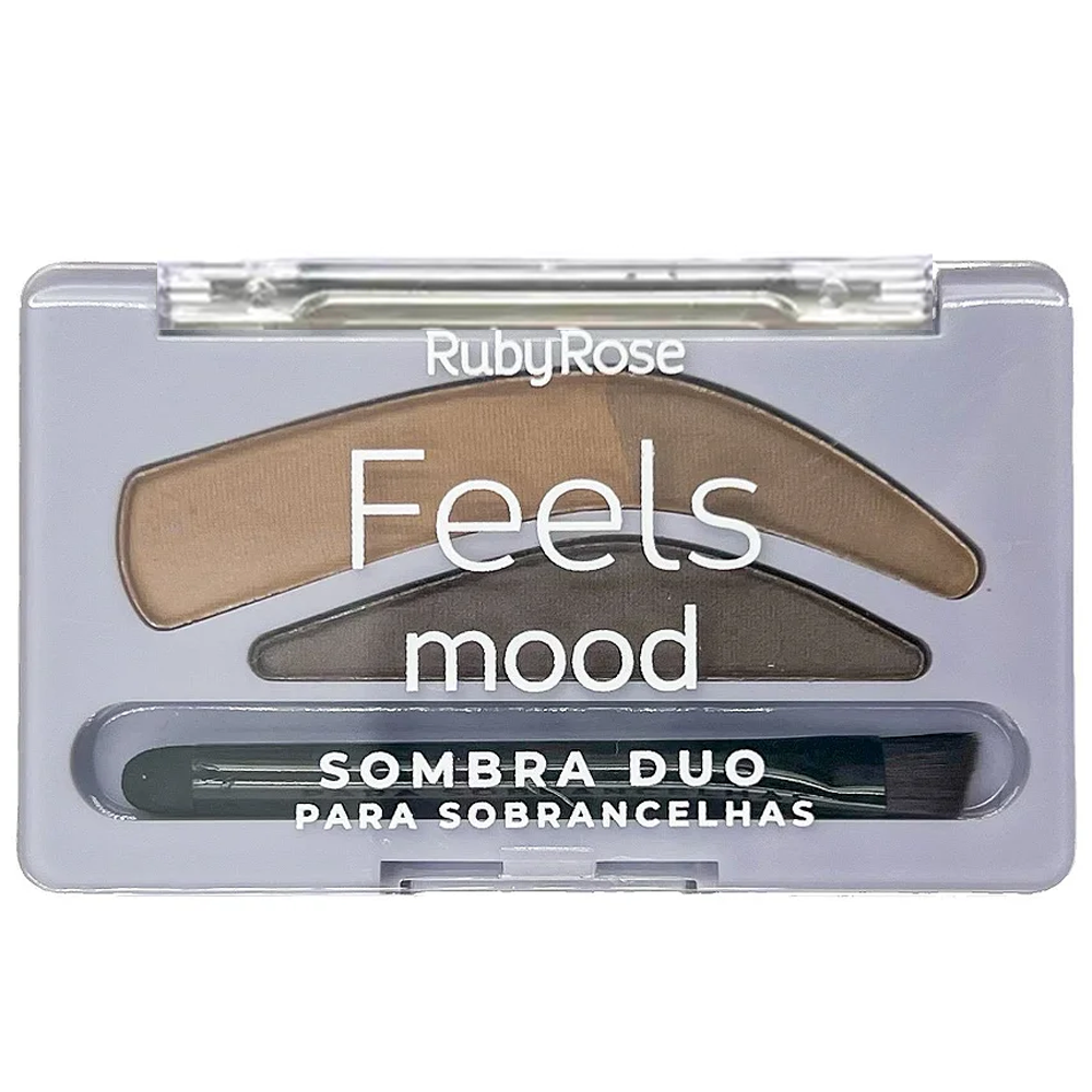 Ruby Rose Feels Mood Sombra Duo para Sobrancelhas 1,8g - Cor 01