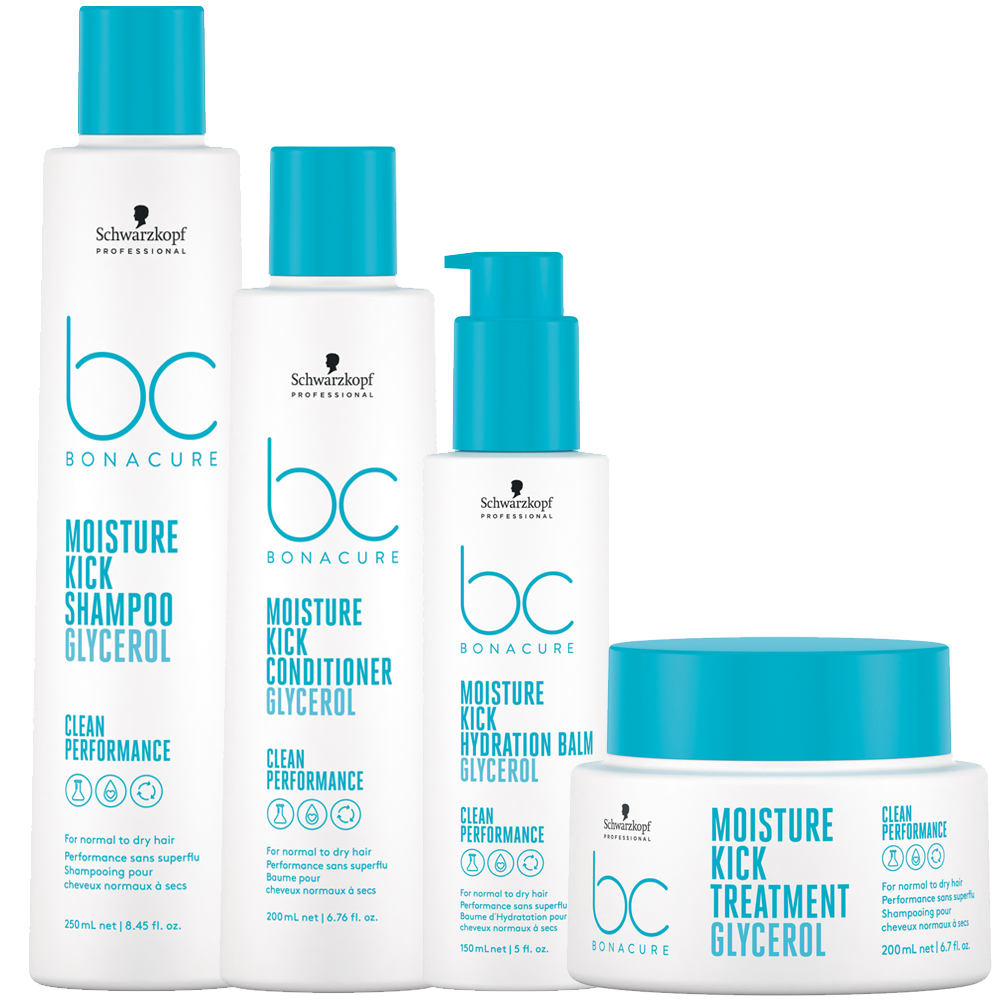 Bonacure Kit Clean Performance Moisture Kick Completo Balm