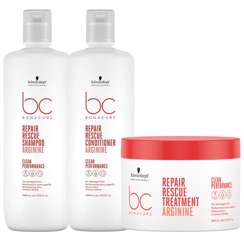 Bonacure Kit Clean Performance Repair Rescue Trio Grande