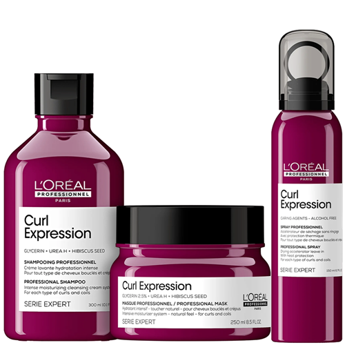 Loreal Kit Curl Expression Shampoo Hidratante + Rich Máscara + Leave-in ...