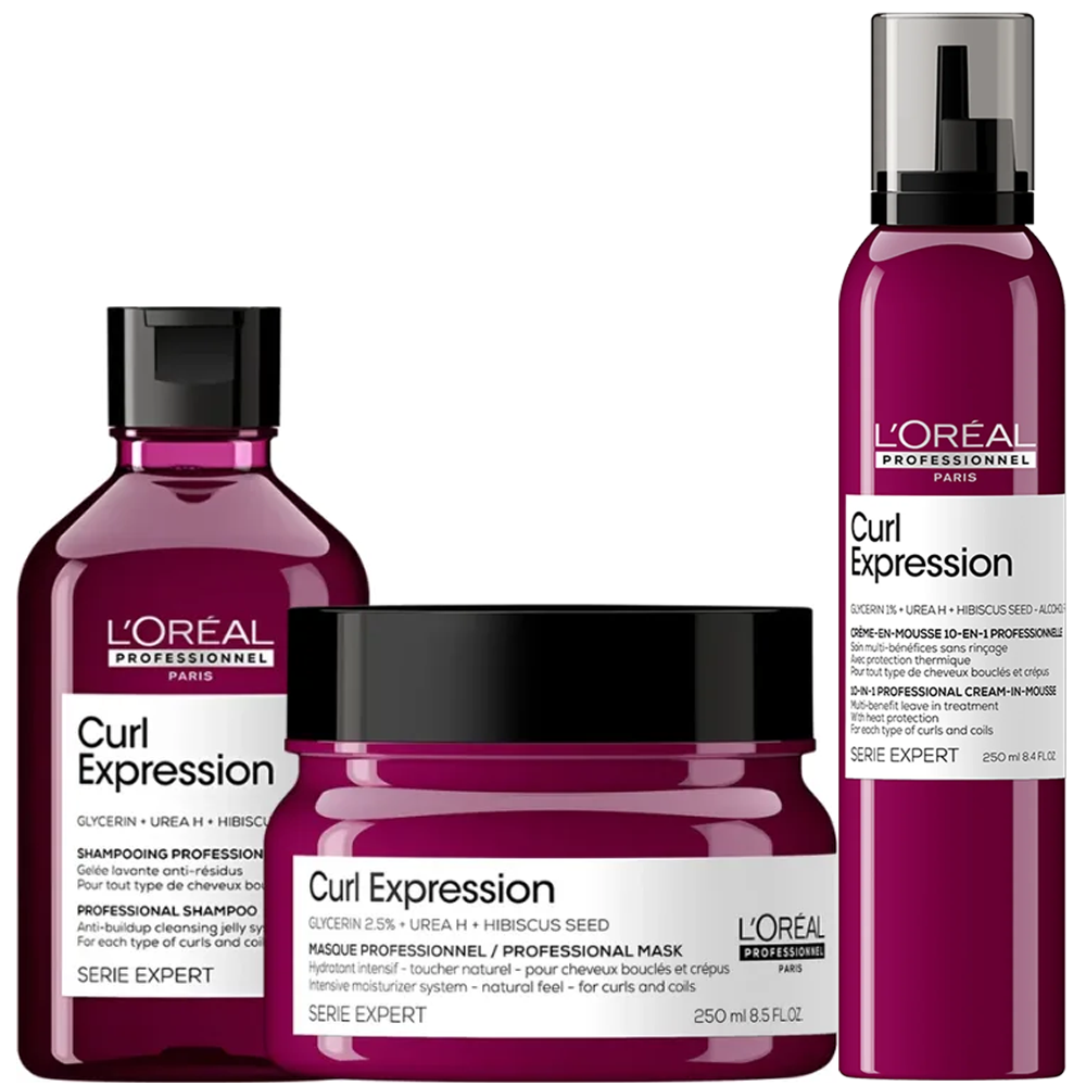 Loreal Kit Curl Expression Sh. Antirresíduos + Máscara + Long Lasting ...