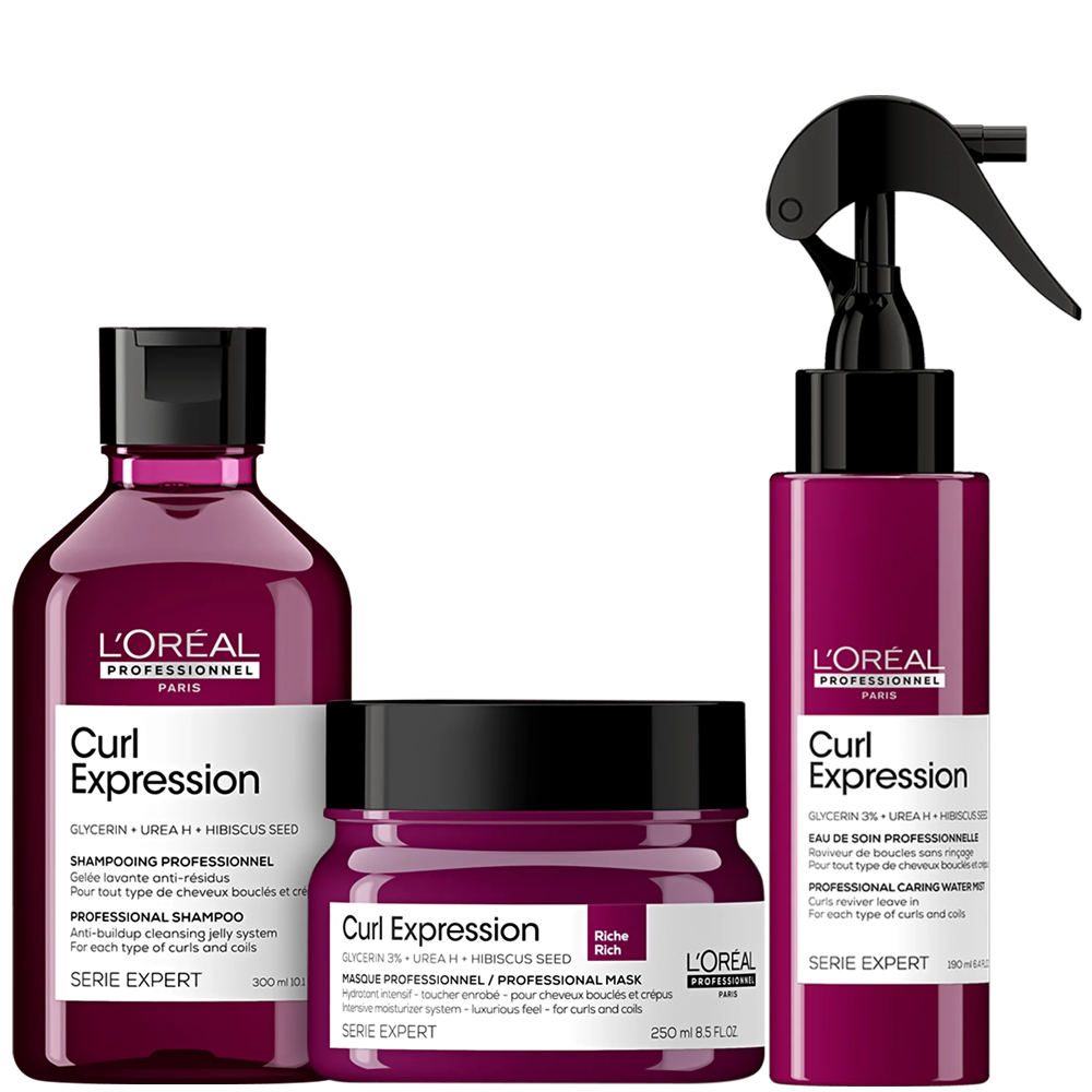 Loreal Kit Curl Expression Sh. Antirresíduos + Rich Máscara + Leave-in Trio