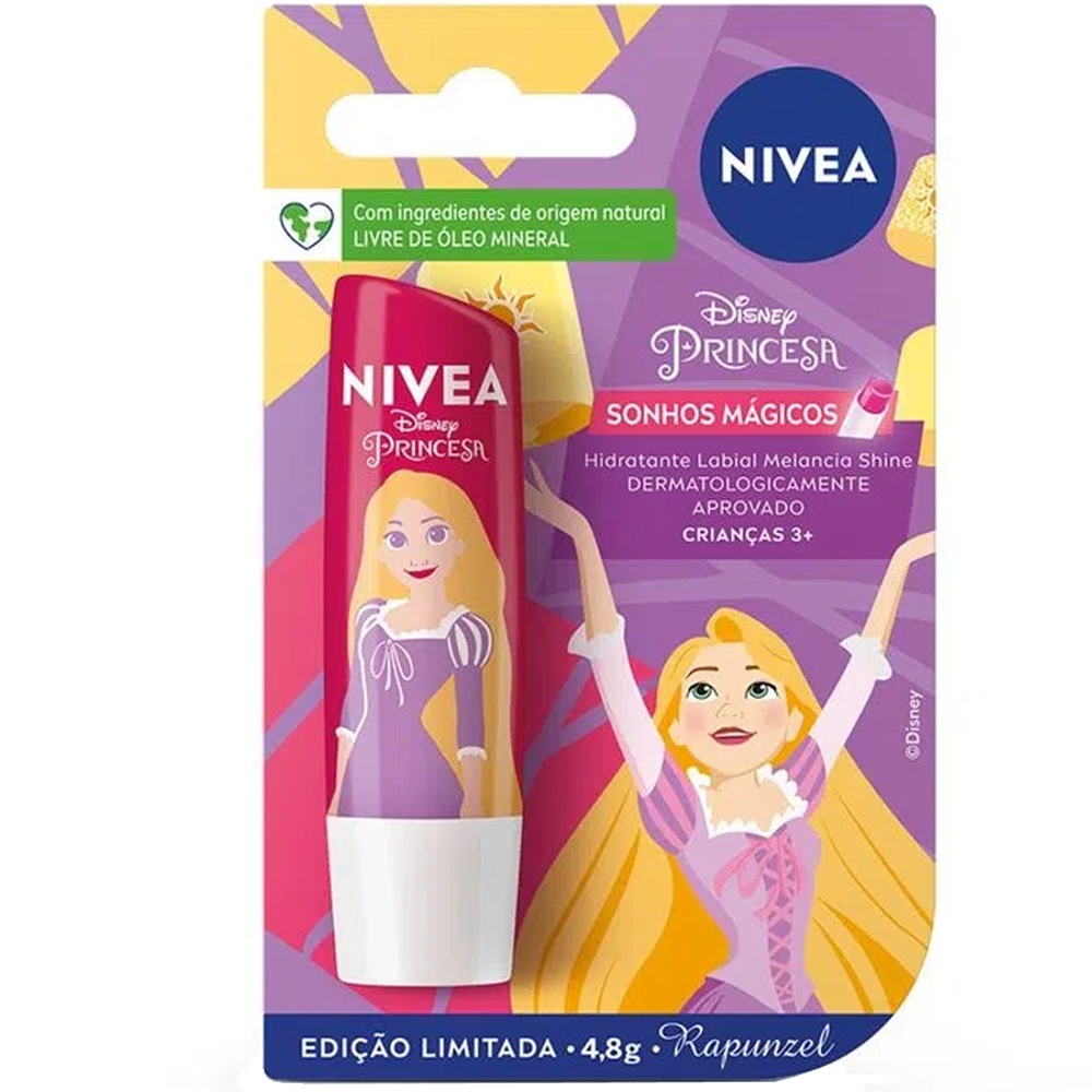 Nivea Disney Princesa Labial 4,8g - Rapunzel