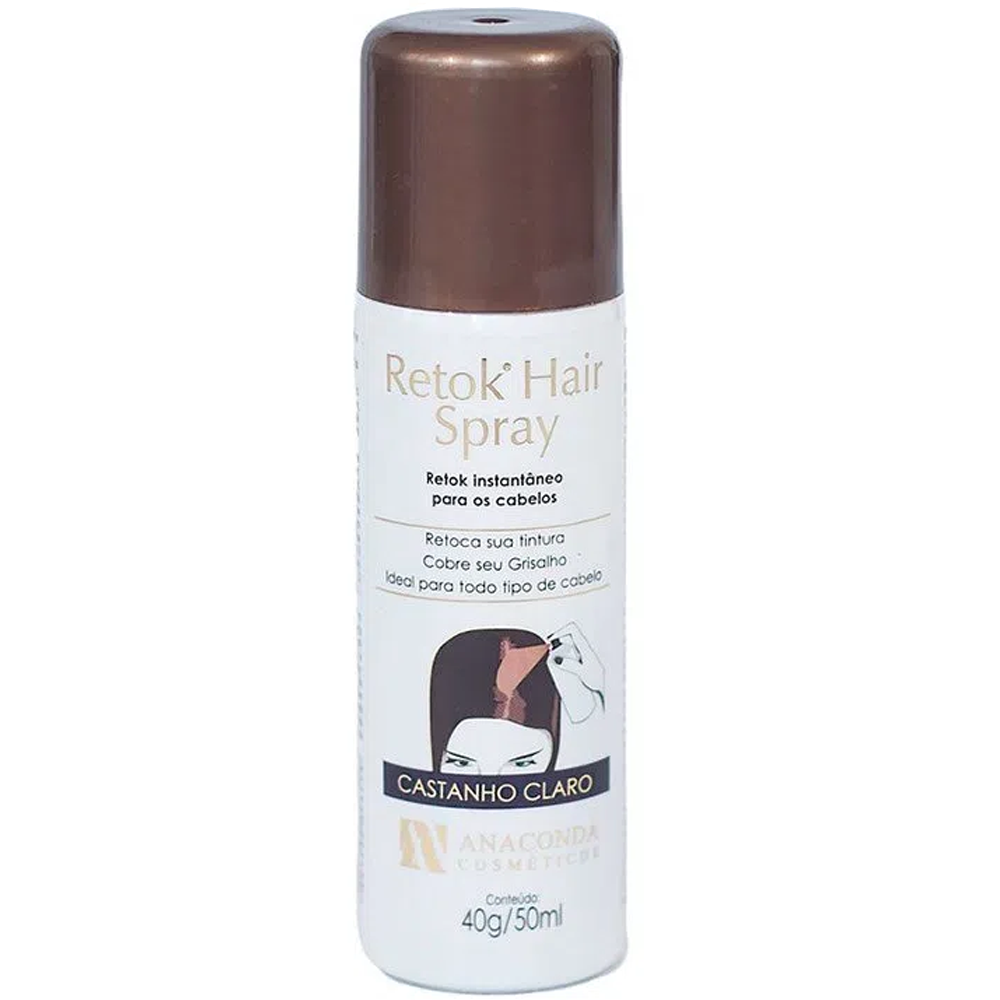 Anaconda Retok Hair Spray 50ml - Castanho Claro