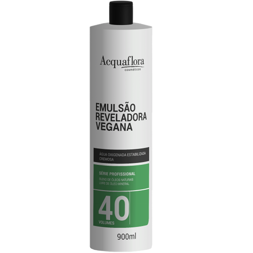 Acquaflora Emulsão Reveladora Vegana 900ml - 40 Volumes