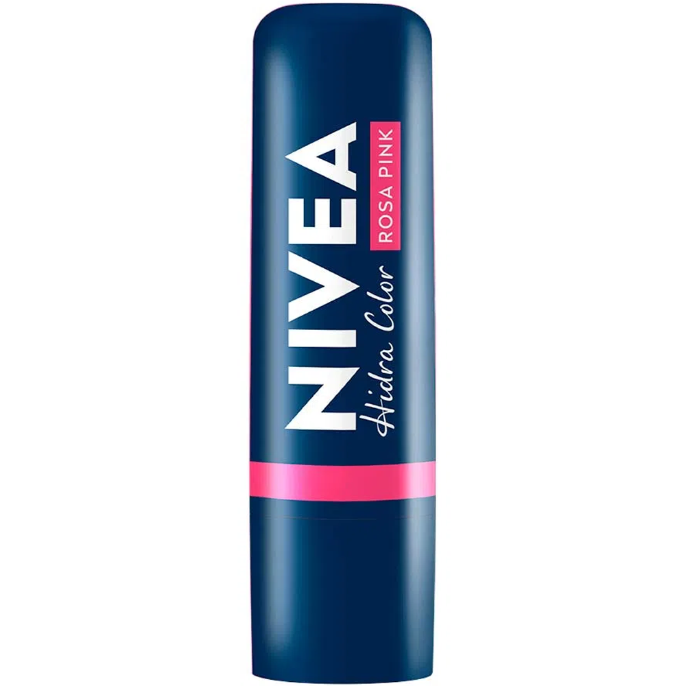 Nivea Hidra Color Hidratante Labial 2 em 1 4,8g - Rosa Pink