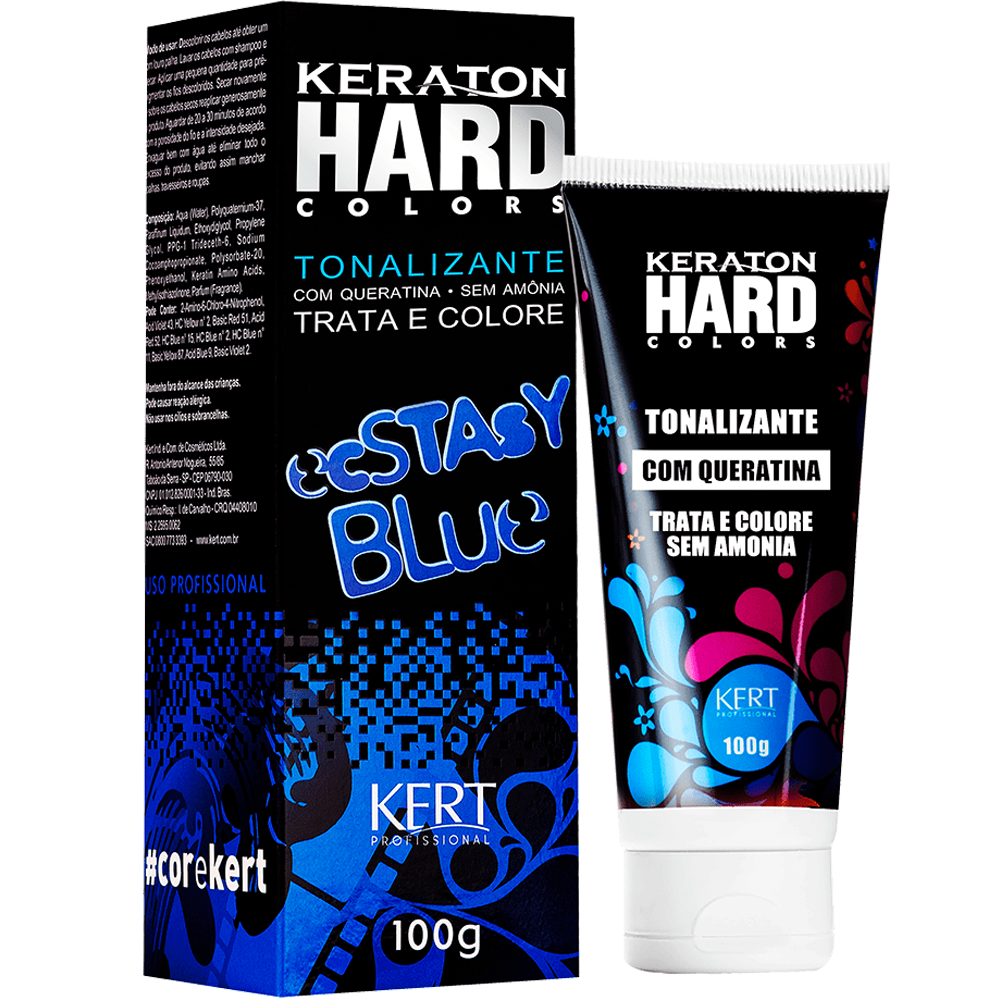 Keraton Hard Colors Tonalizante 100g - Ecstasy Blue