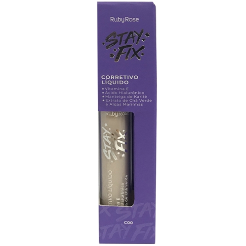 Ruby Rose Stay Fix Corretivo Líquido 3,9ml - C00