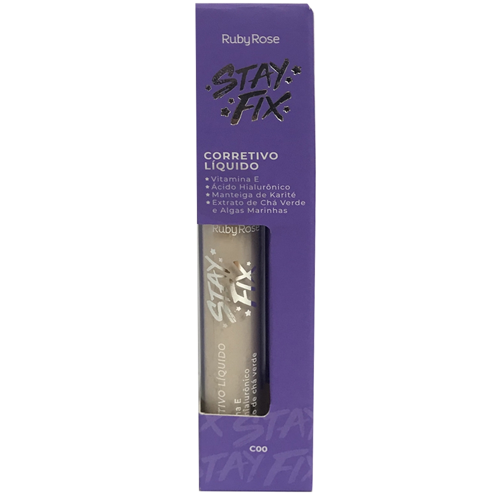 Ruby Rose Stay Fix Corretivo Líquido 3,9ml - C00