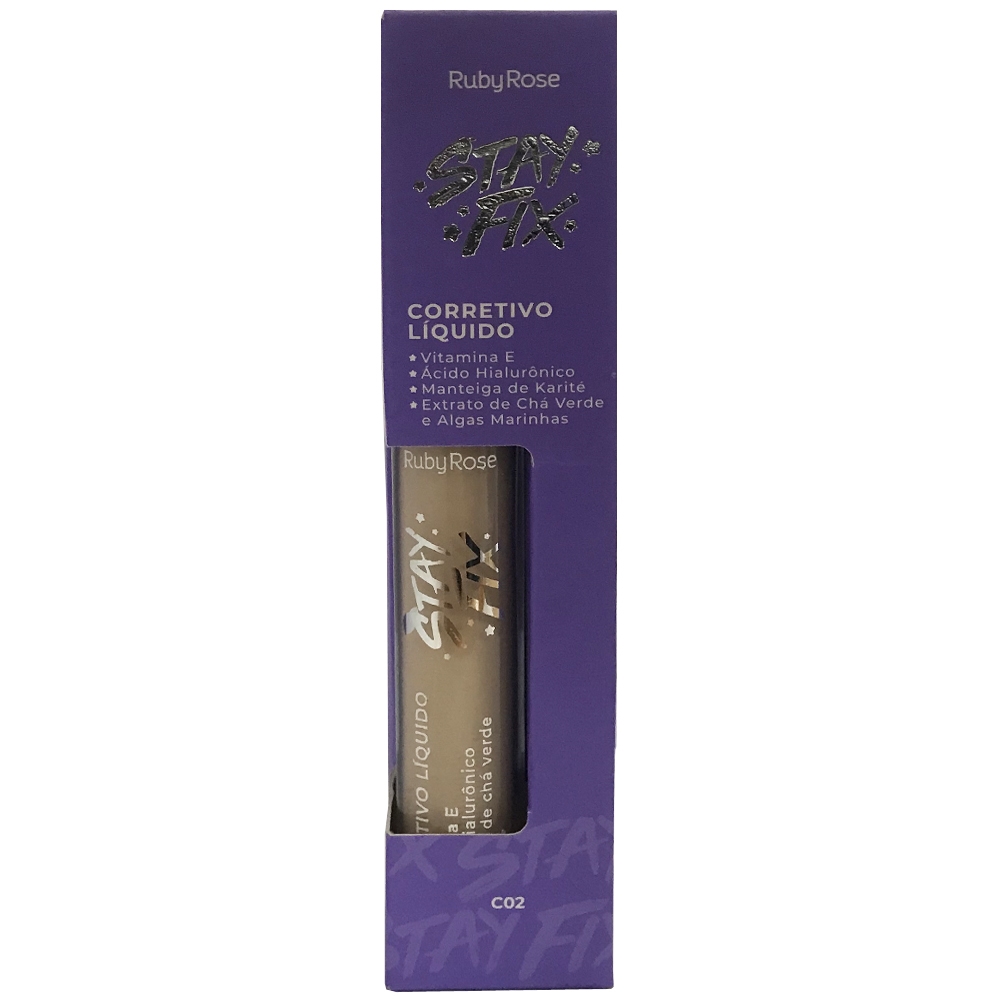 Ruby Rose Stay Fix Corretivo Líquido 3,9ml - C02