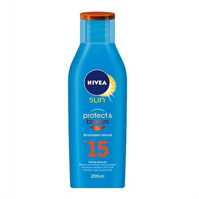 Nivea Sun Bronzeador Protect & Bronze FPS 15 - 200ML